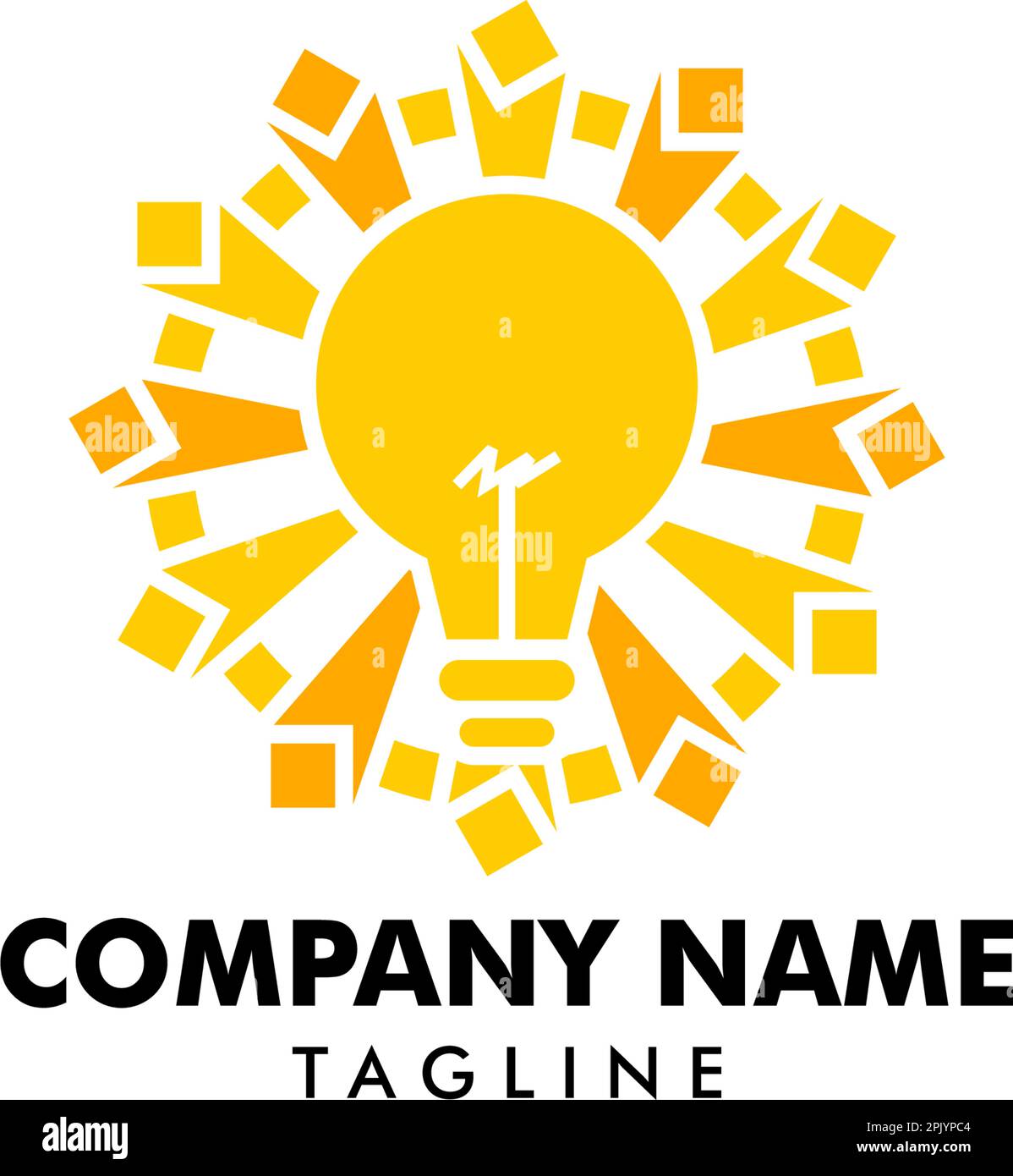 Light Bulb Idea Vector Illustration Logo concept Stock Vector Image ...