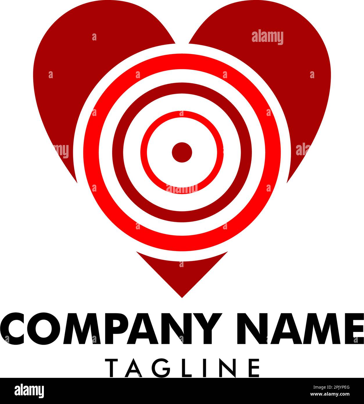 Love Target Sign Symbol Icon Logo Vector Stock Vector Image & Art - Alamy