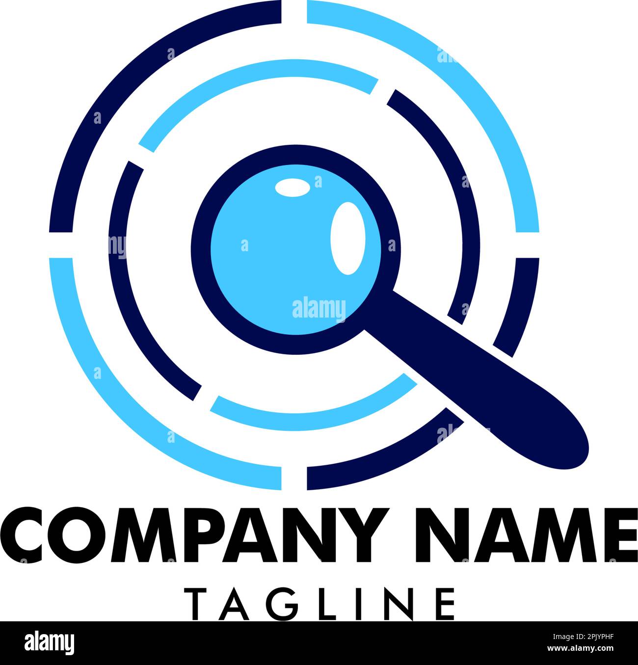 Magnifying Glass Logo Template Design Stock Vector Image & Art - Alamy