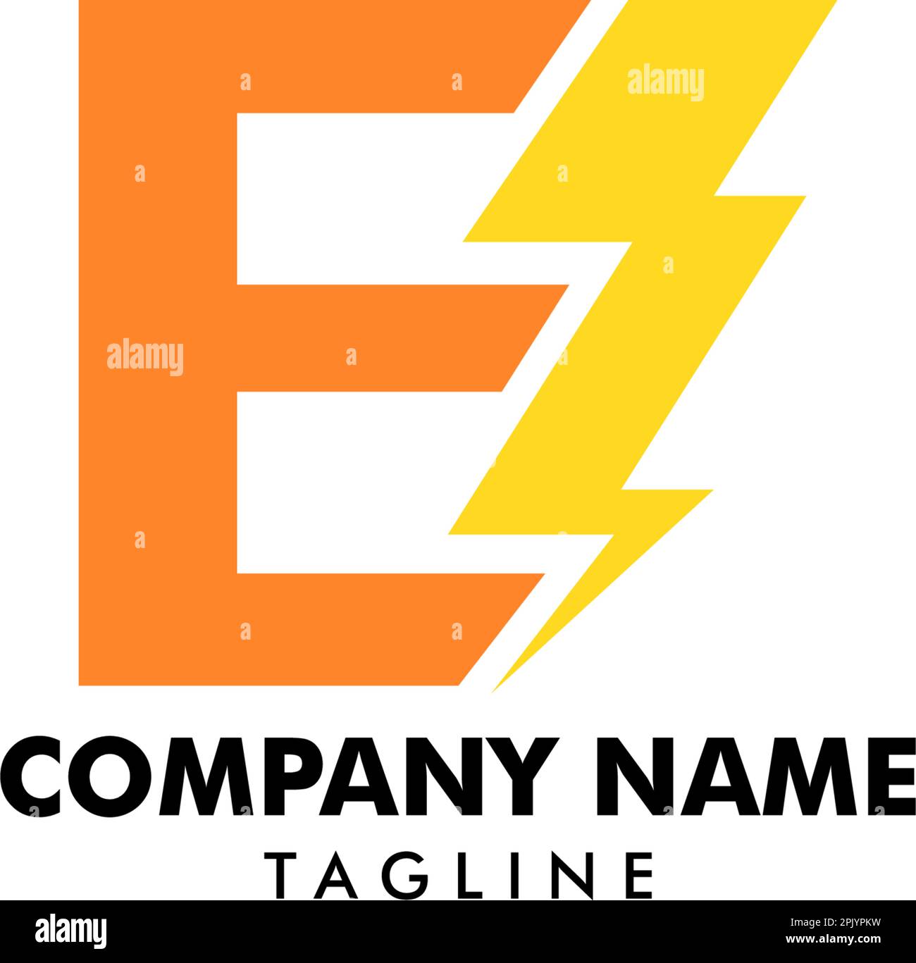 Letter E bolt logo symbol icon vector designs illustration Stock Vector ...