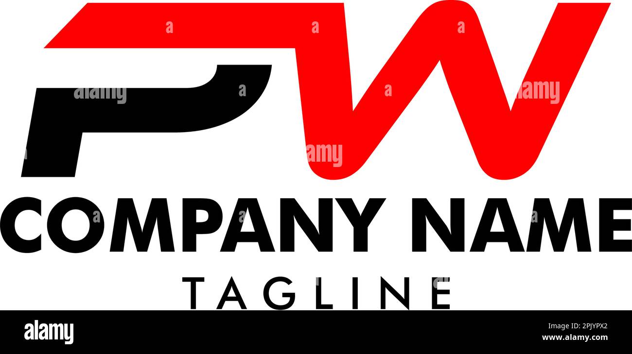 Initial Letter PW Logo Template Design Stock Vector Image & Art - Alamy