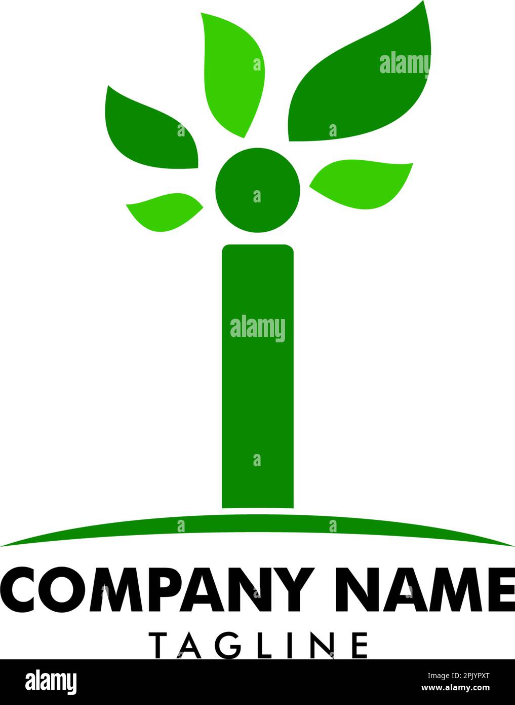 Letter I leaf initial logo template Stock Vector Image & Art - Alamy