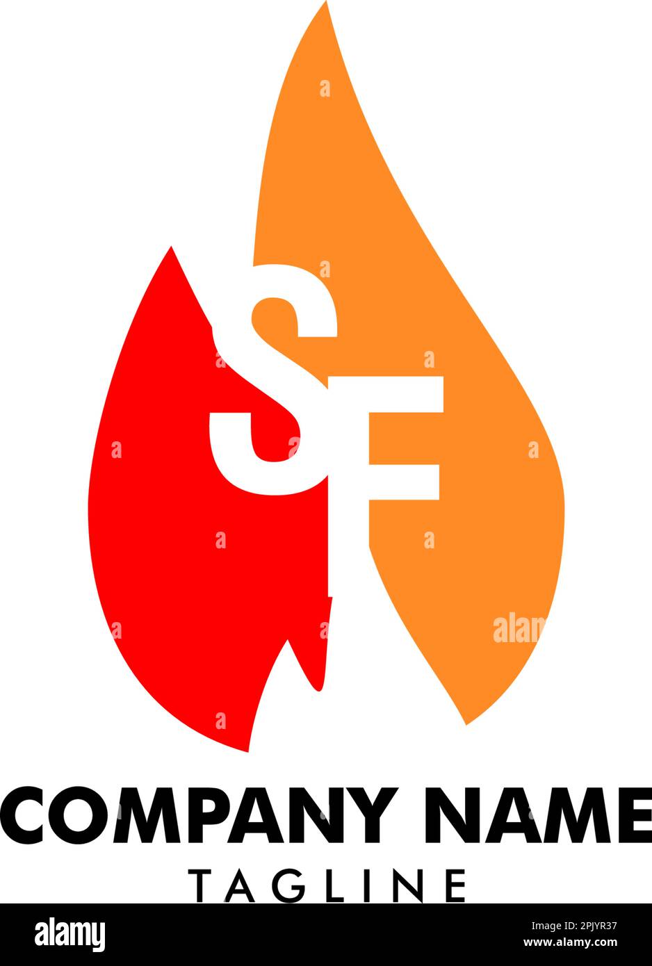 Modern logo solution letter f Cut Out Stock Images & Pictures - Alamy