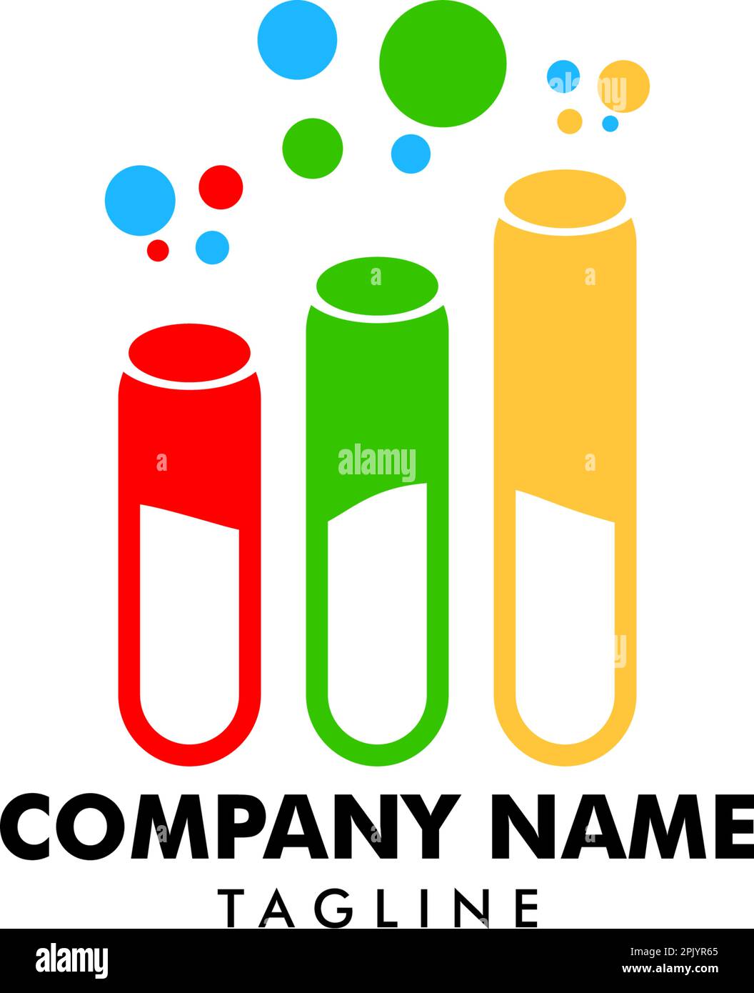 Lab tube vector icon logo design Stock Vector Image & Art - Alamy