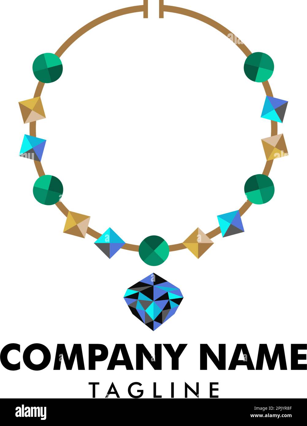 Jewellery logo vector design abstract emblem hi-res stock photography ...