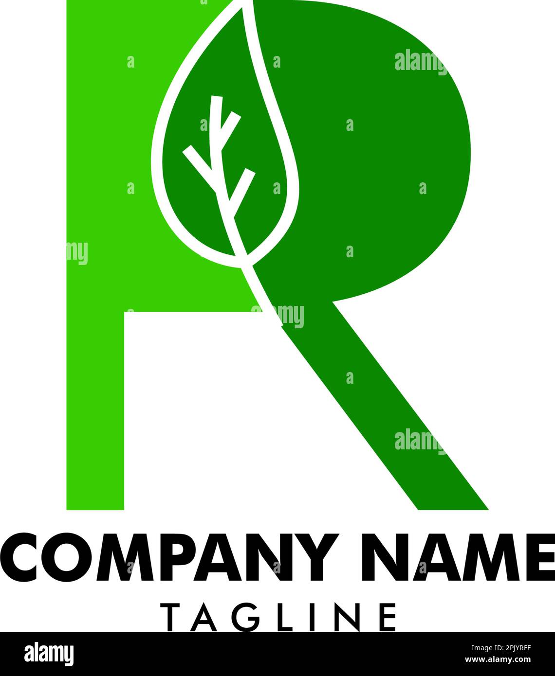 Letter R leaf initial logo template Stock Vector Image & Art - Alamy