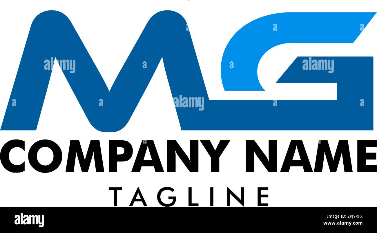 Initial Letter MG Logo Template Design Stock Vector Image & Art - Alamy