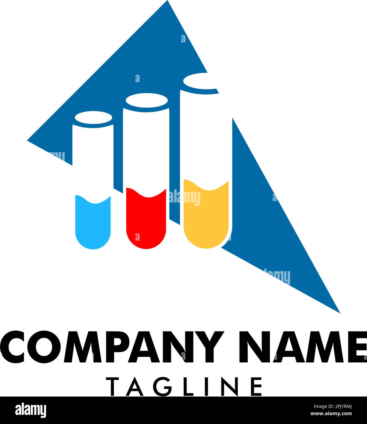 Lab tube vector icon logo design Stock Vector Image & Art - Alamy