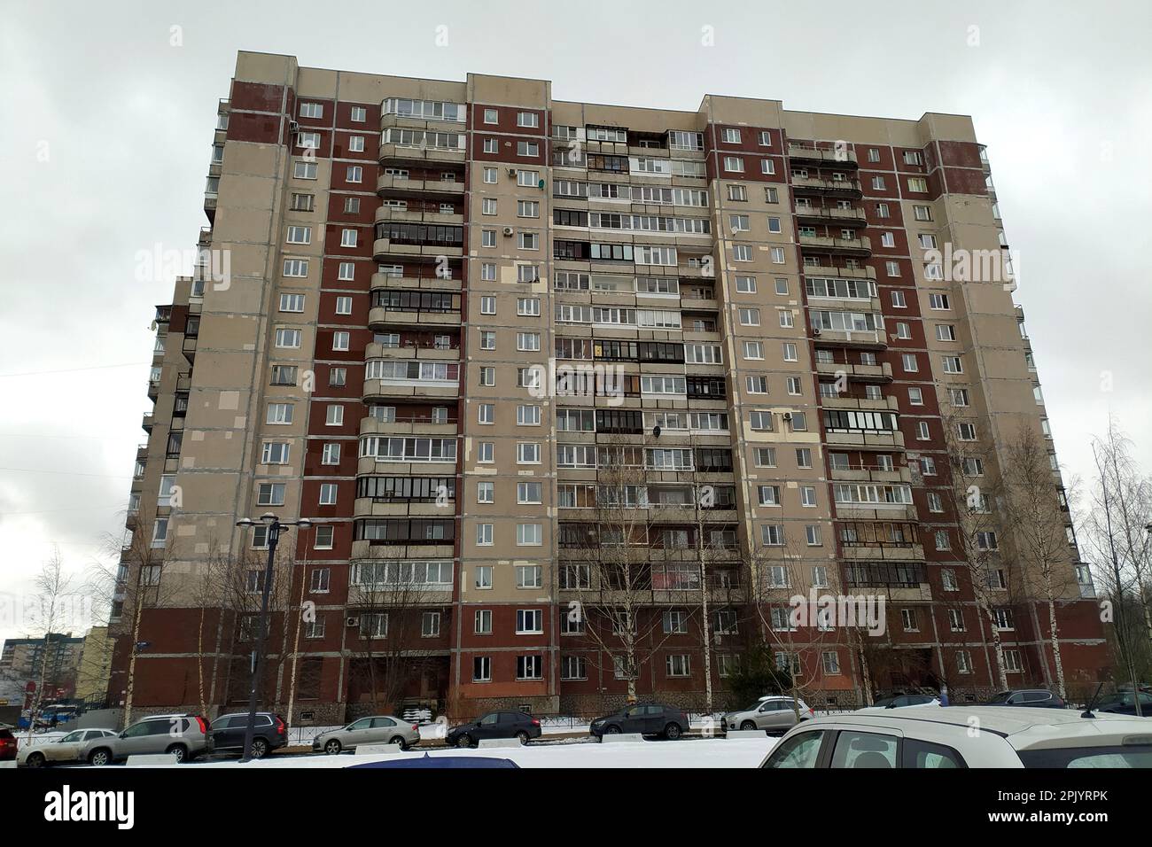 Russian Federation. Saint-Petersburg. Spring, April 2023. Residential ...