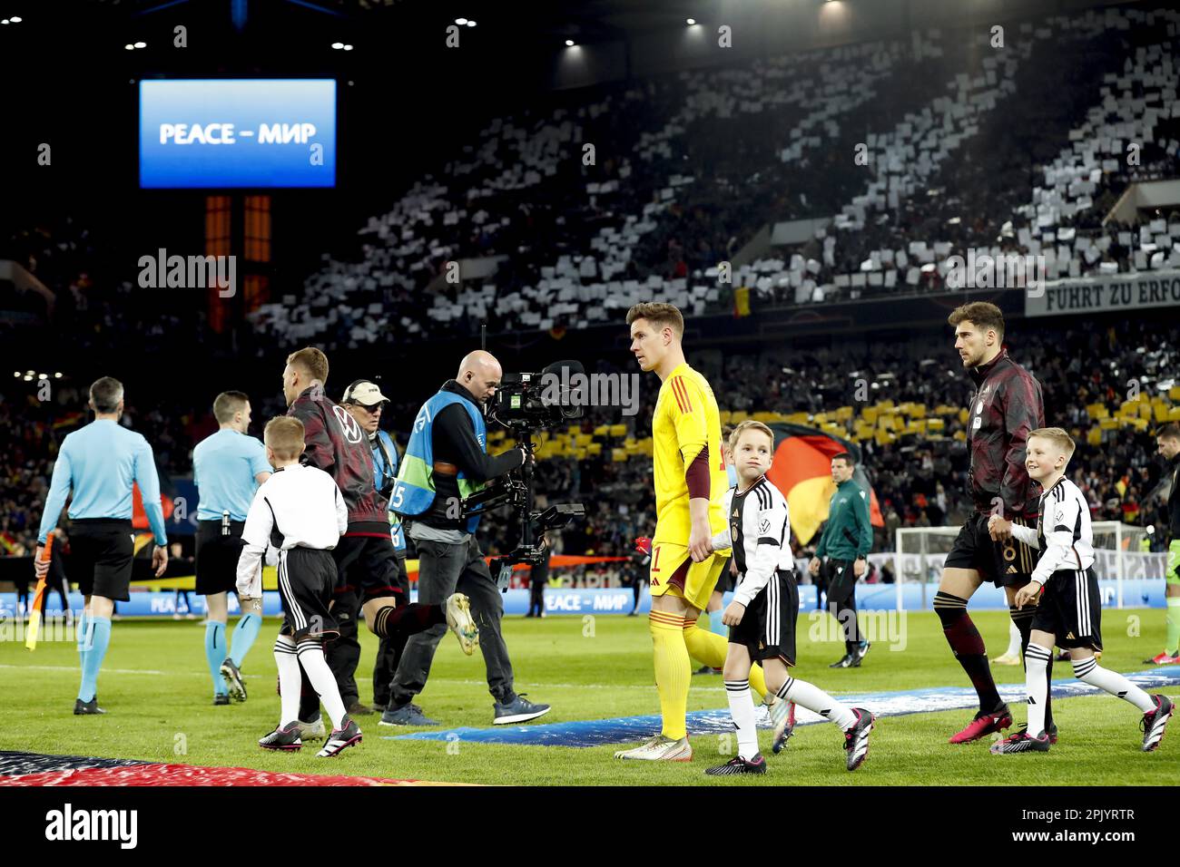 COLOGNE - (lr) Joshua Kimmich of Germany, Germany goalkeeper Marc-Andre ...