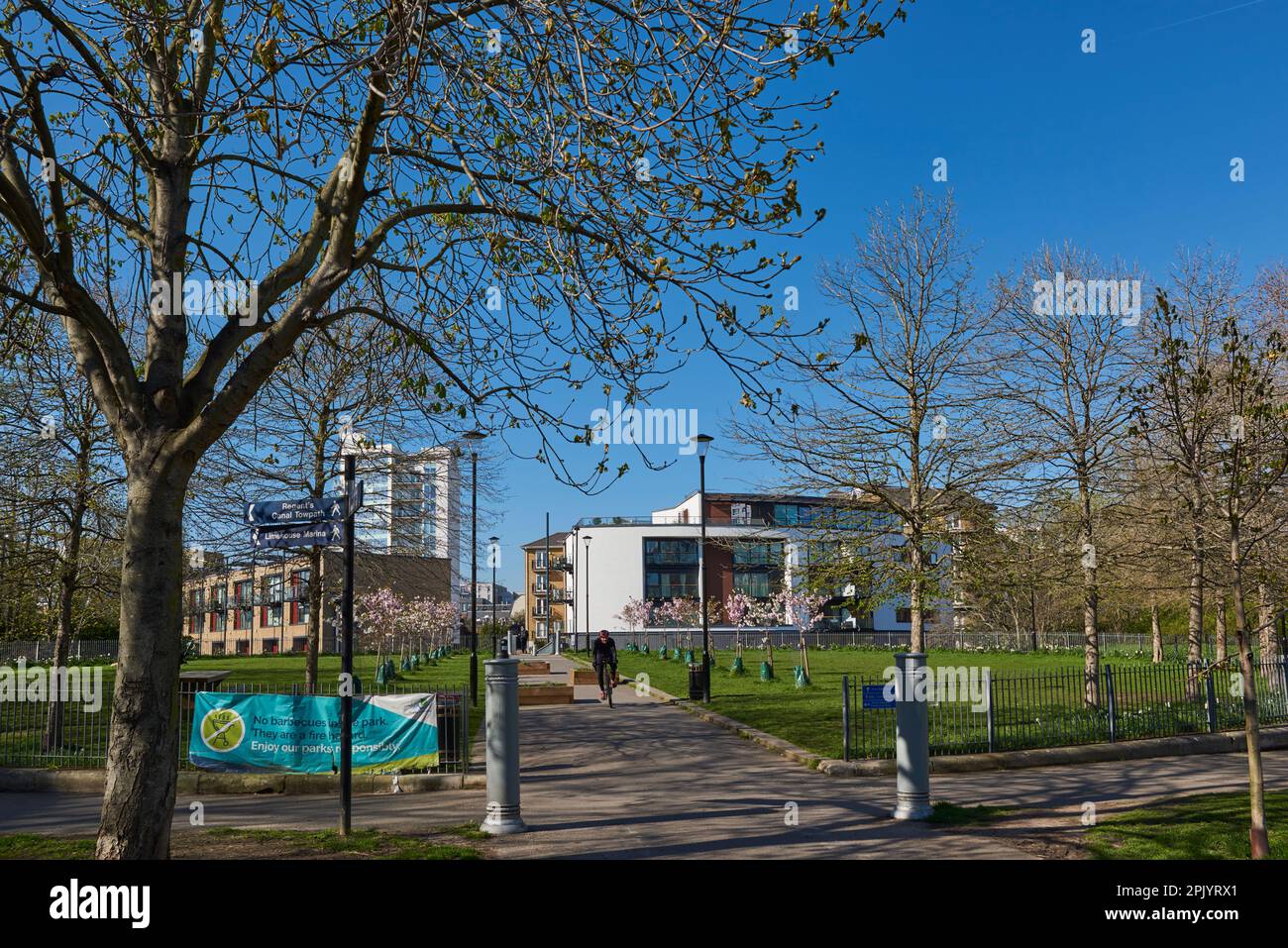 It is in the redeveloped docklands area of east london hi-res stock ...