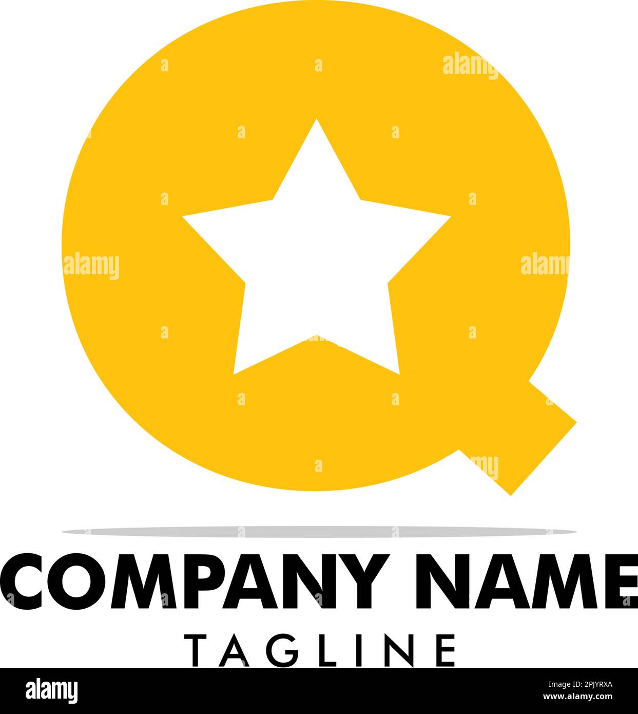 Initial Letter Q Star Logo Design Stock Vector Image & Art - Alamy