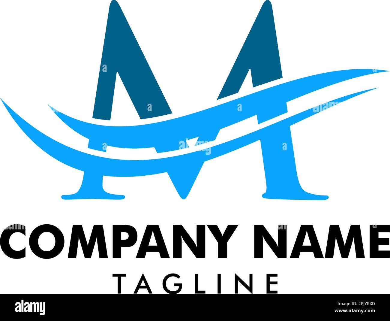 M beach logo vector vectors hi-res stock photography and images - Alamy