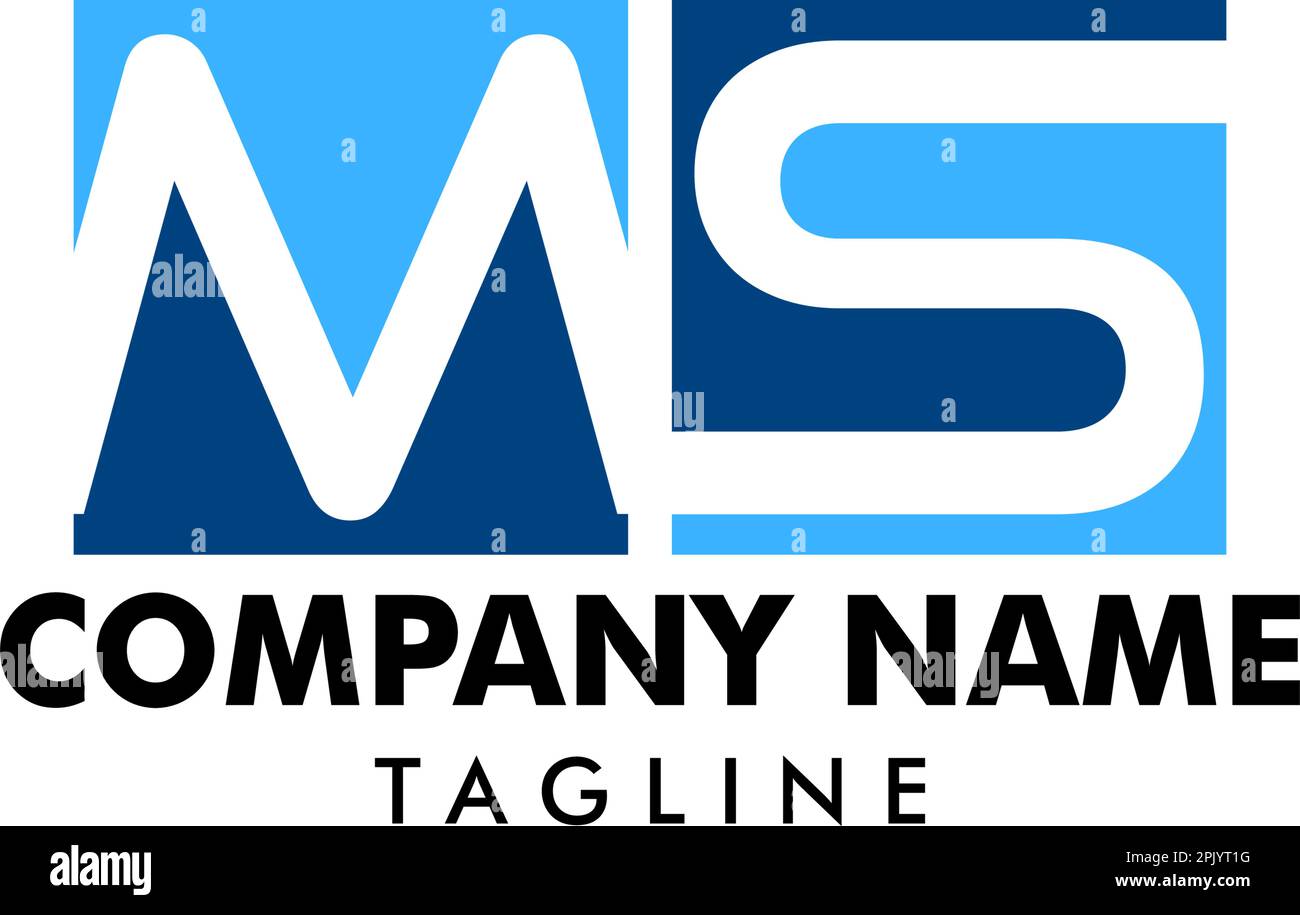 Initial Letter MS Logo Template Design Stock Vector Image & Art - Alamy