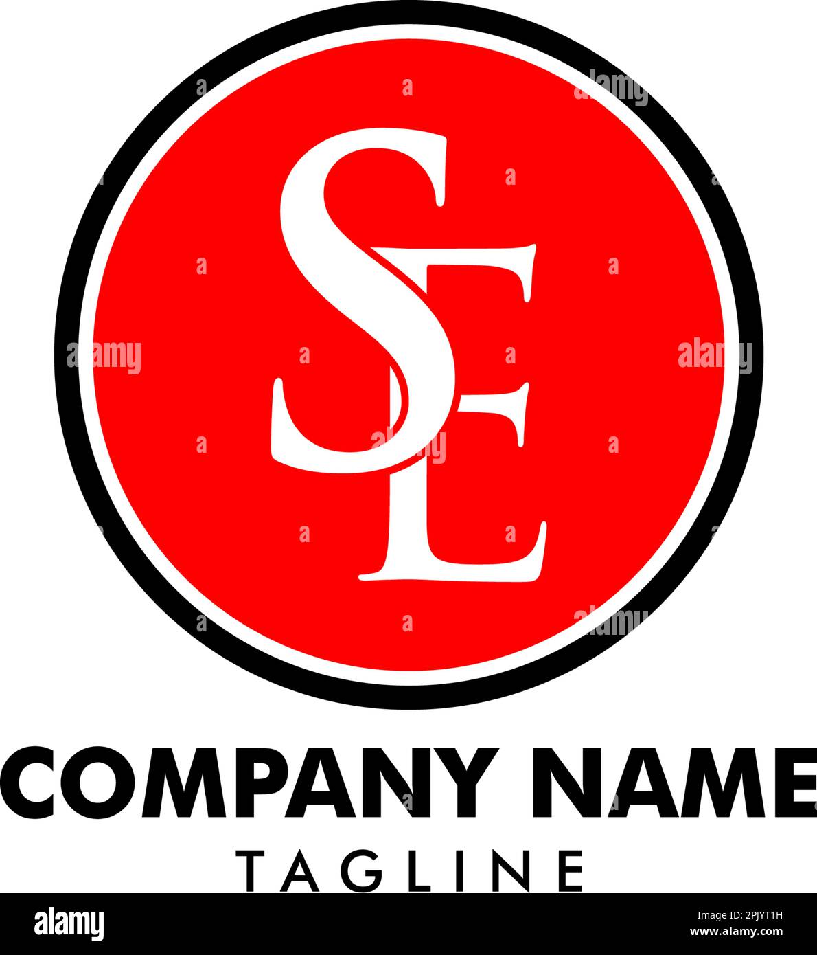 Initial Letter SE Logo Icon Design Template Stock Vector Image & Art ...