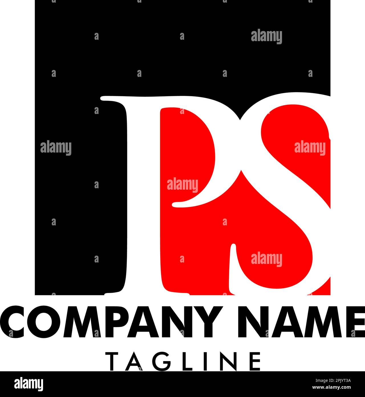 Initial Letter PS Logo Template Design Stock Vector Image & Art - Alamy