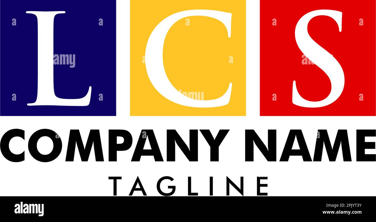 Lcs logo design Stock Vector Images - Alamy