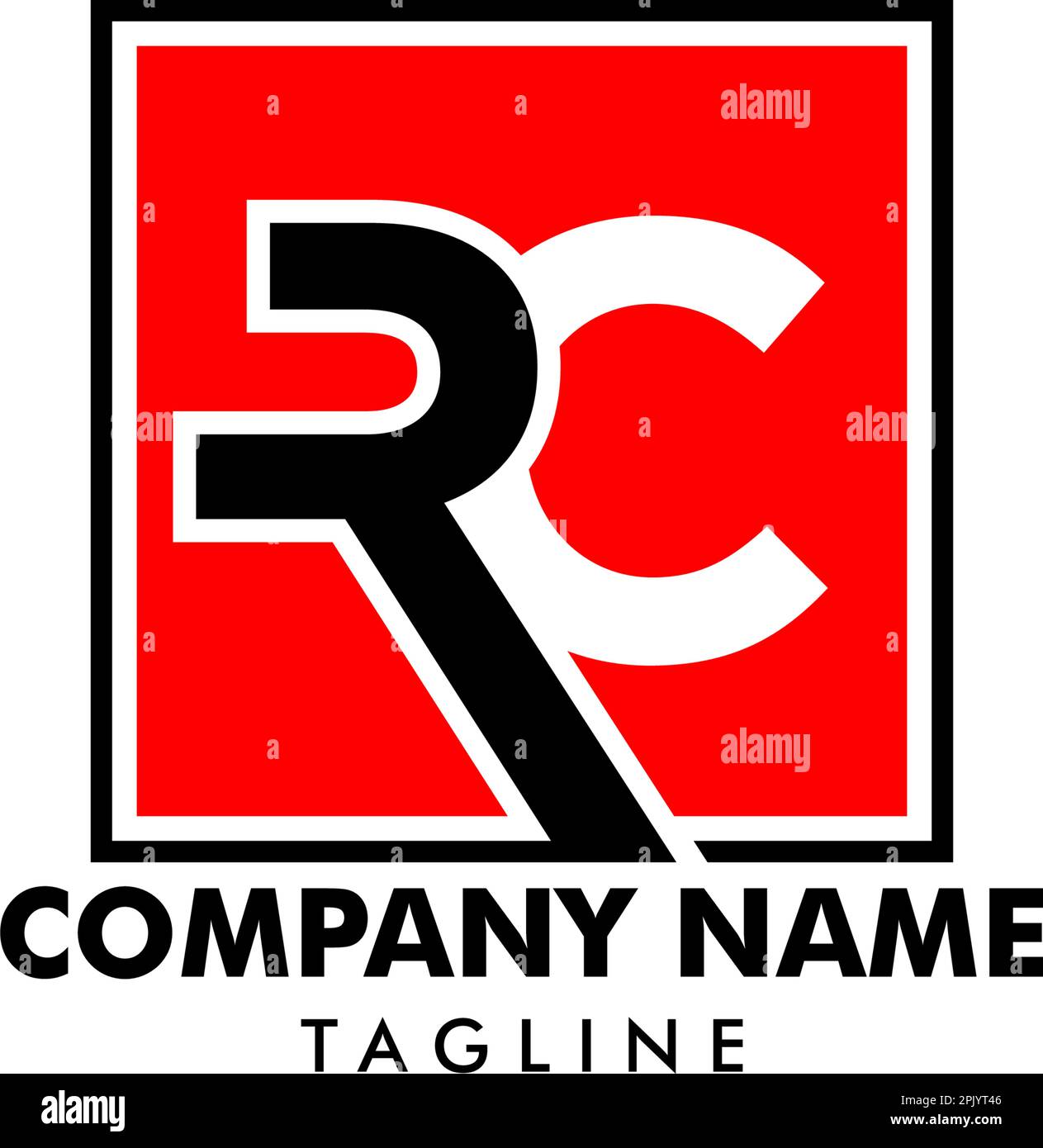 Initial Letter RC Logo Template Design Stock Vector Image & Art - Alamy