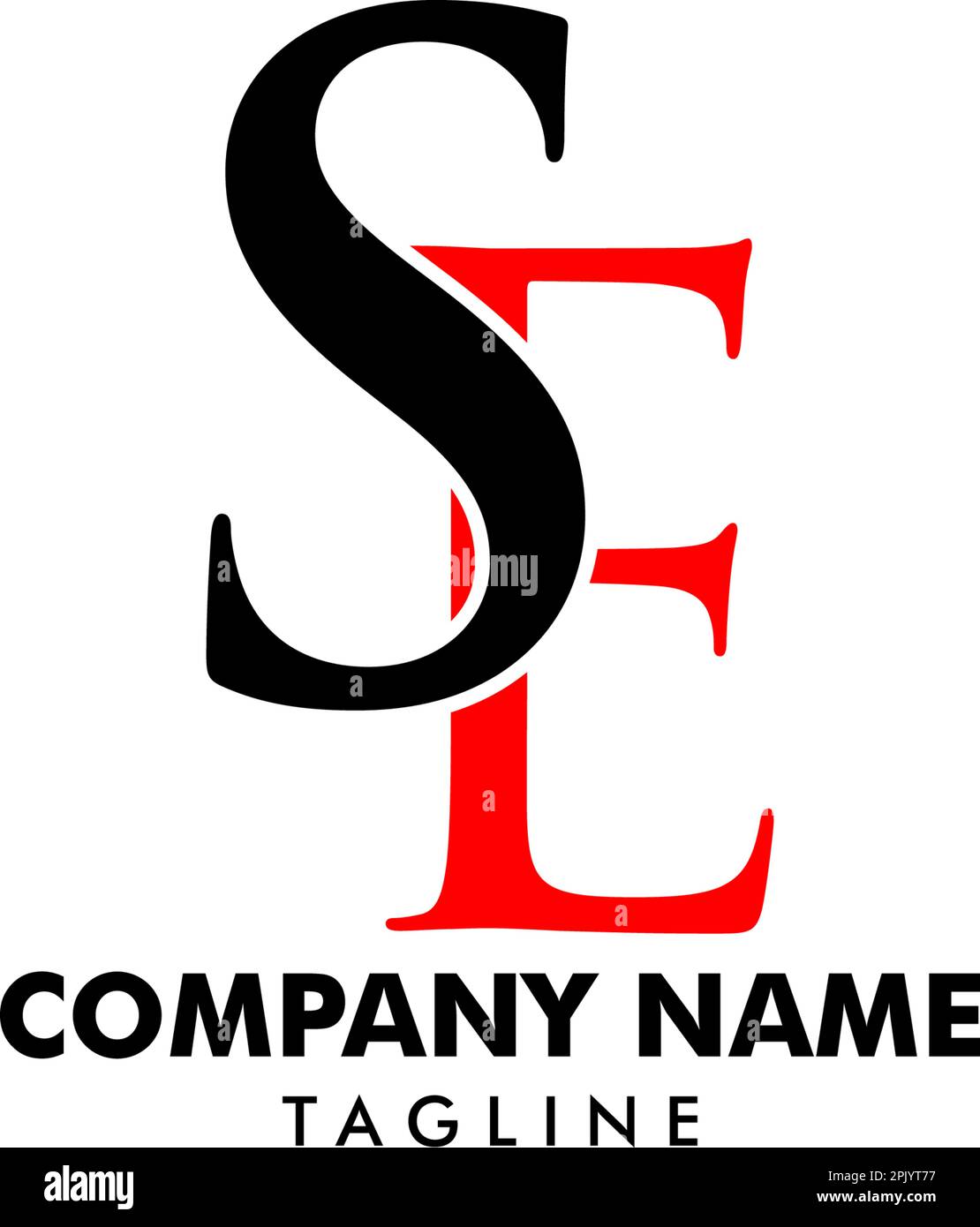 Initial Letter SE Logo Icon Design Template Stock Vector Image & Art ...