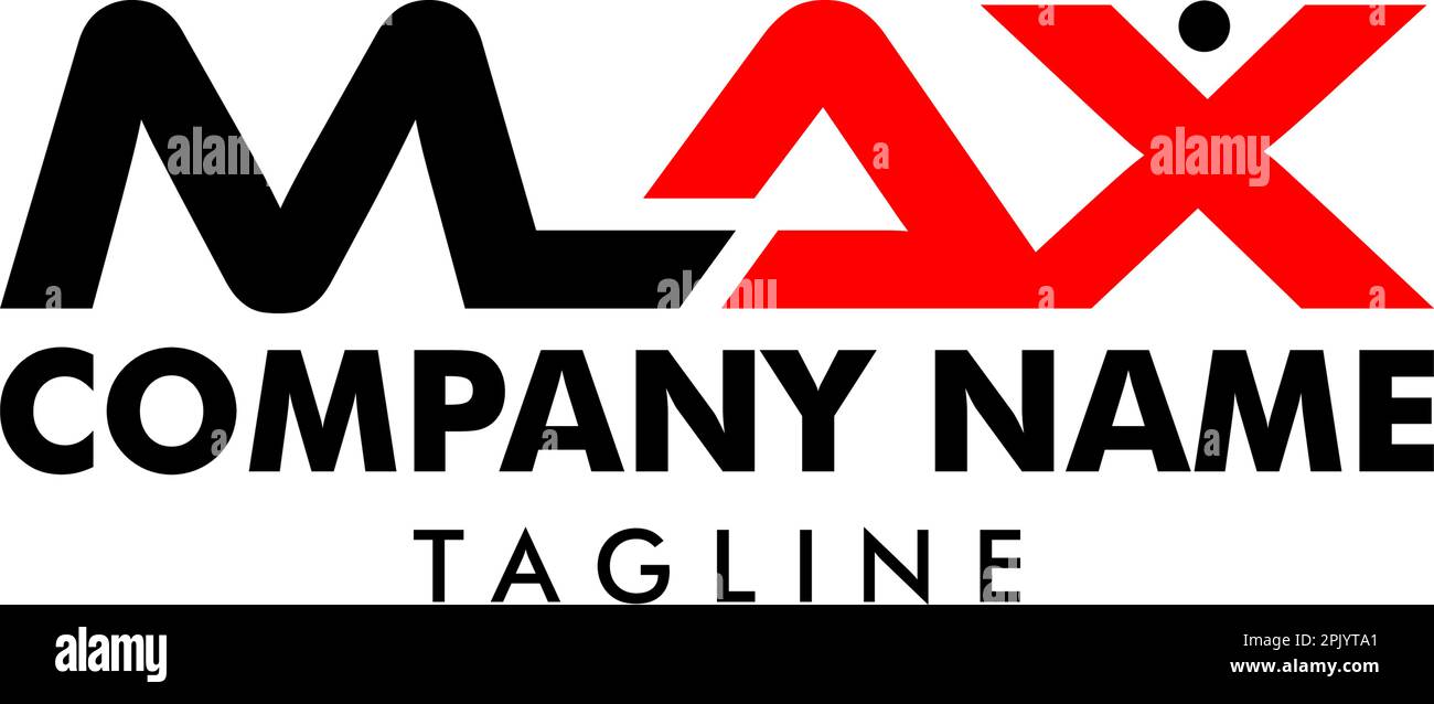 Initial Letter Max Design Logo Stock Vector Image & Art - Alamy