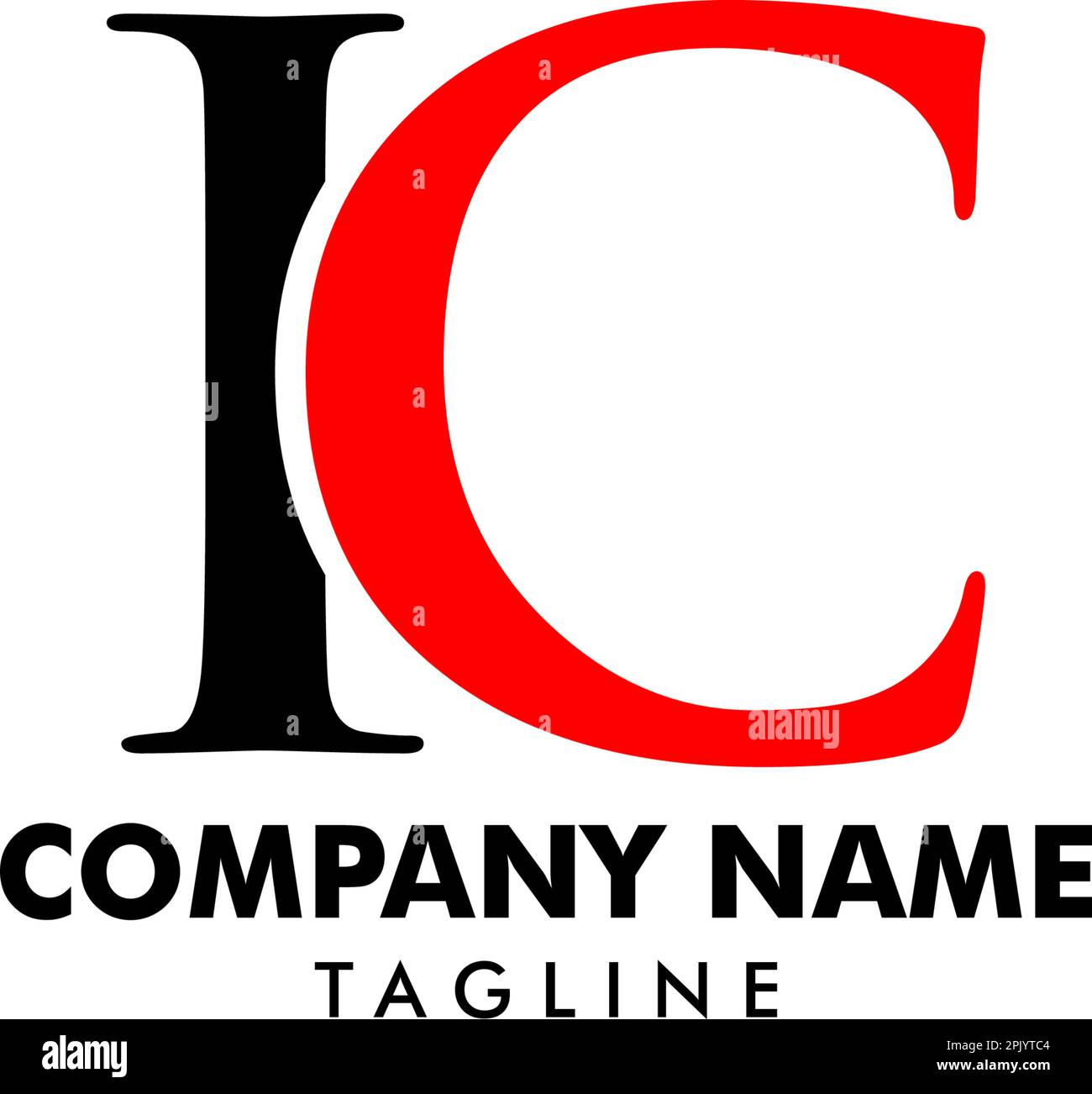 Initial Letter IC Logo Template Design Stock Vector Image & Art - Alamy