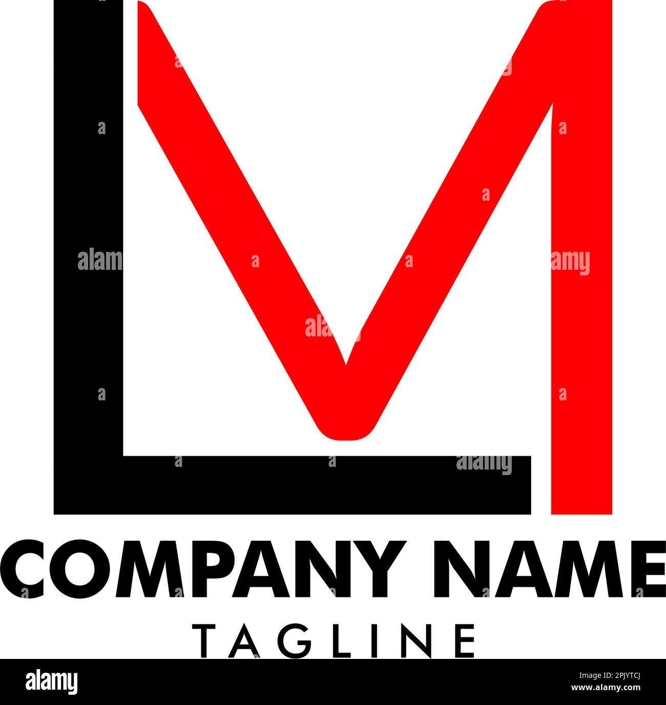 Initial Letter LM Logo Template Design Stock Vector Image & Art - Alamy