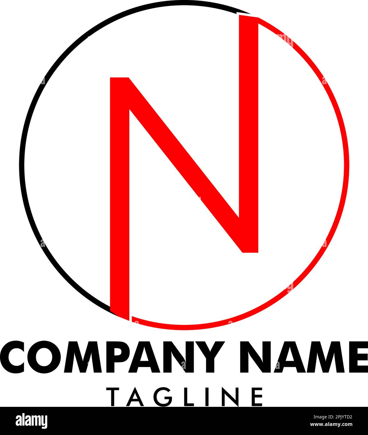Initial Letter N Logo Template Design Stock Vector Image & Art - Alamy