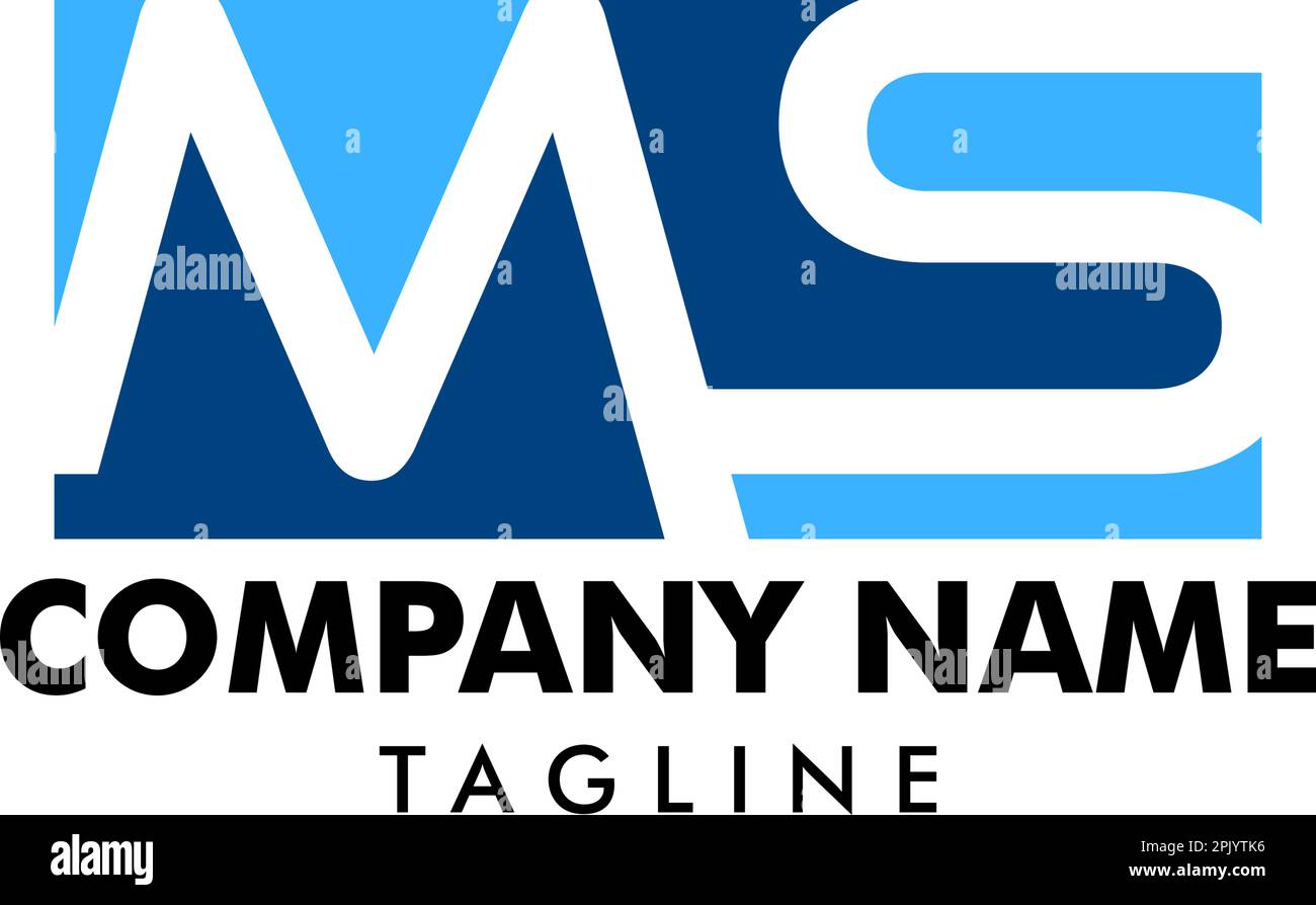 Initial Letter MS Logo Template Design Stock Vector Image & Art - Alamy