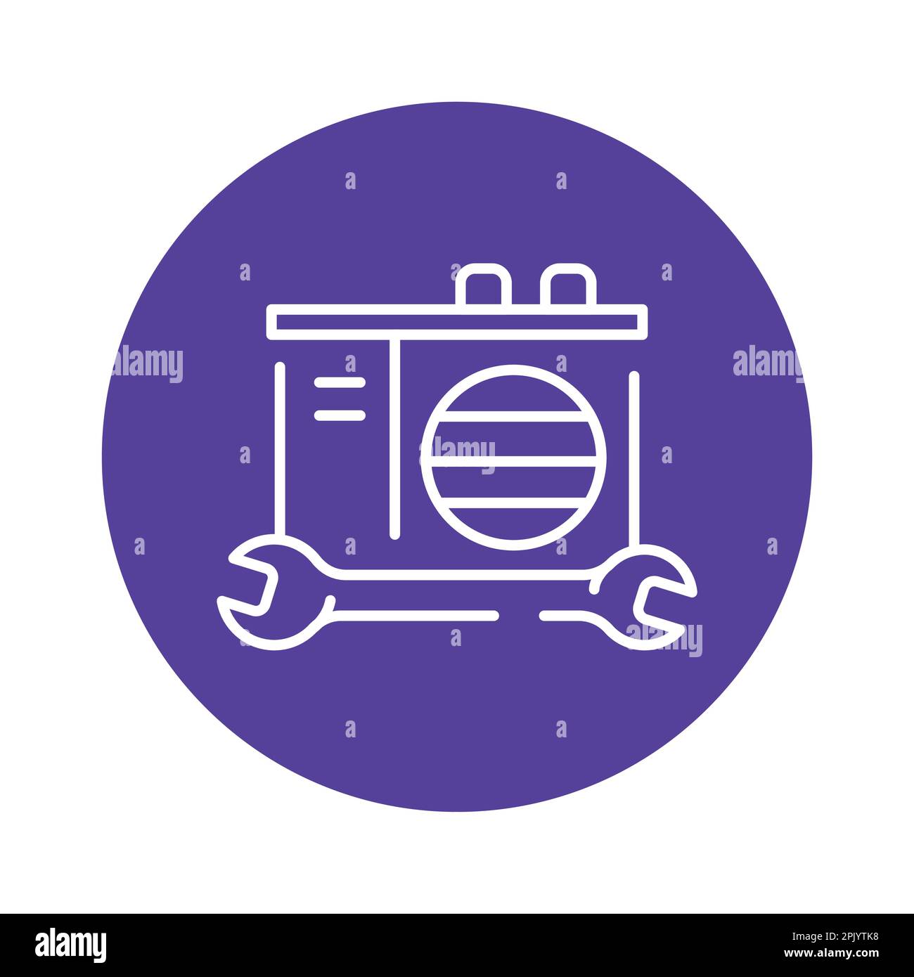 Ventilation installation black line icon. Pictogram for web page Stock ...