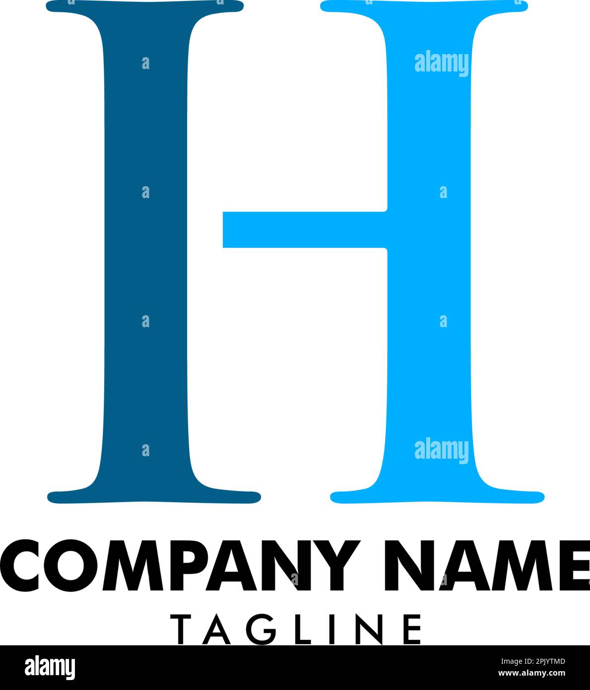 Ih modern logo hi-res stock photography and images - Alamy