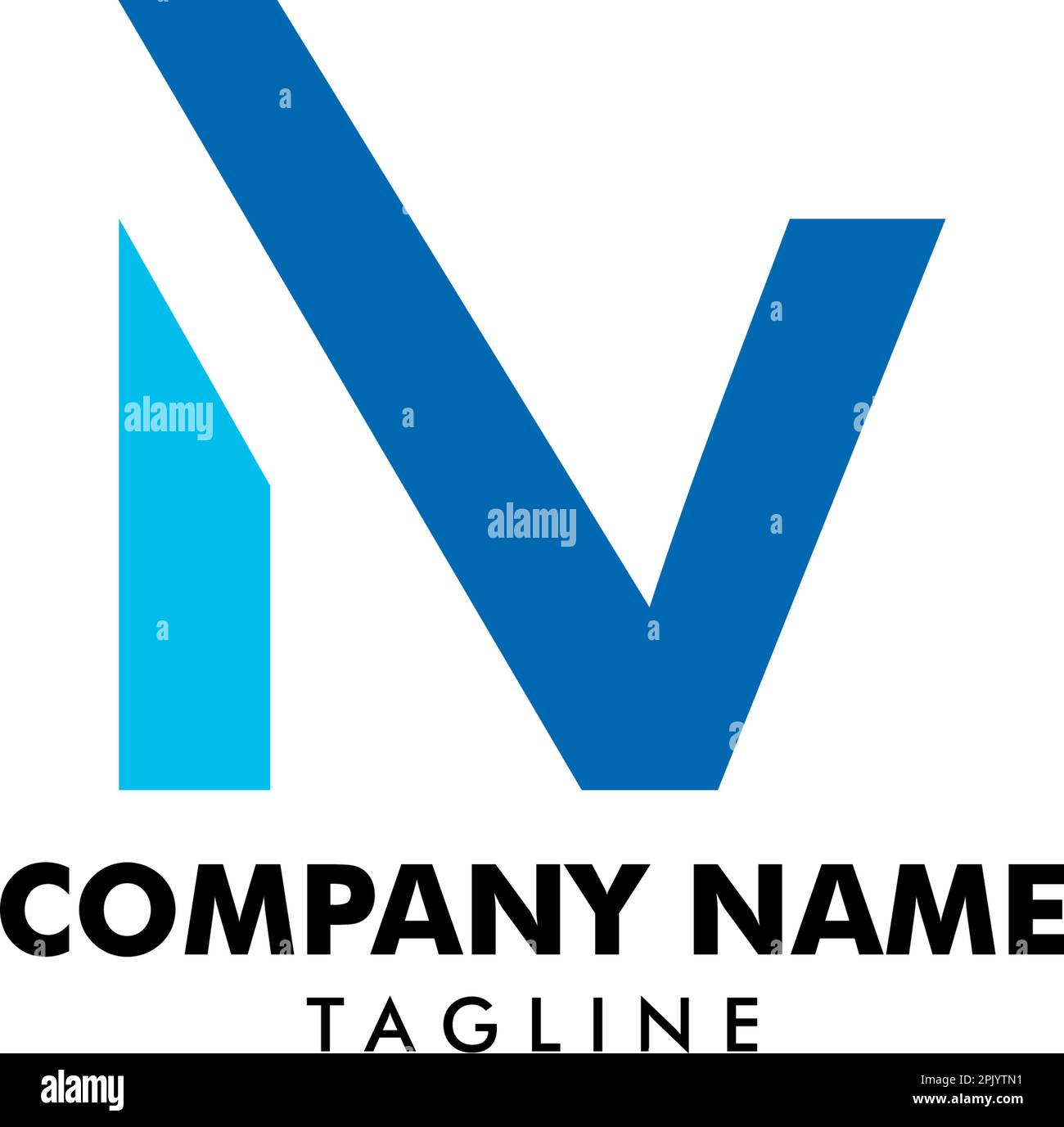 Initial Letter IV Logo Template Design Stock Vector Image & Art - Alamy