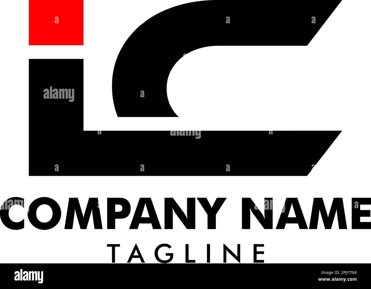 Initial Letter IC Logo Template Design Stock Vector Image & Art - Alamy