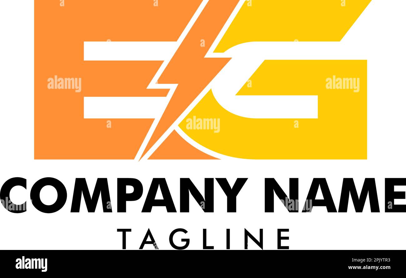 E thunder logo hi-res stock photography and images - Alamy