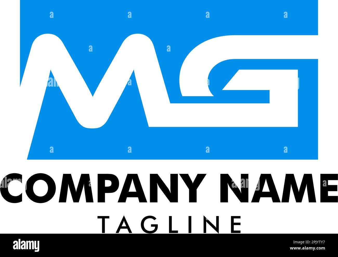 Initial Letter MG Logo Template Design Stock Vector Image & Art - Alamy
