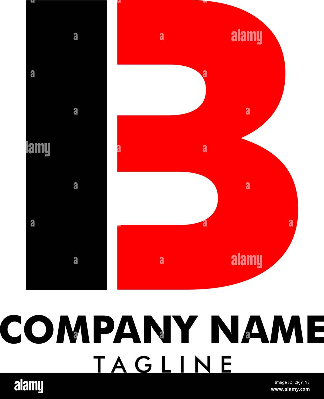 Initial Letter IB Logo Template Design Stock Vector Image & Art - Alamy