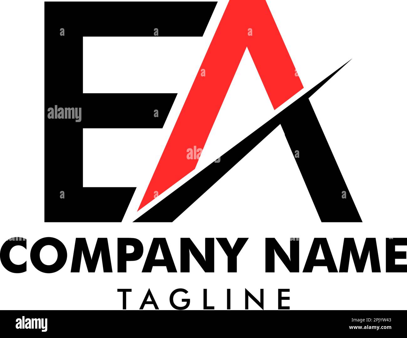 Initial Letter EA Logo Template Design Stock Vector Image & Art - Alamy