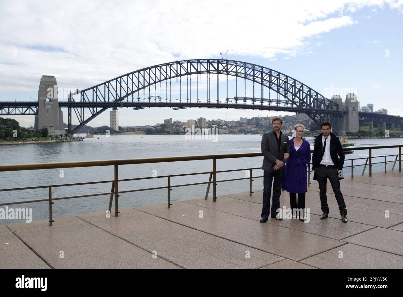 Meryl Streep, Colin Firth and Dominic Cooper hold a press conference ...