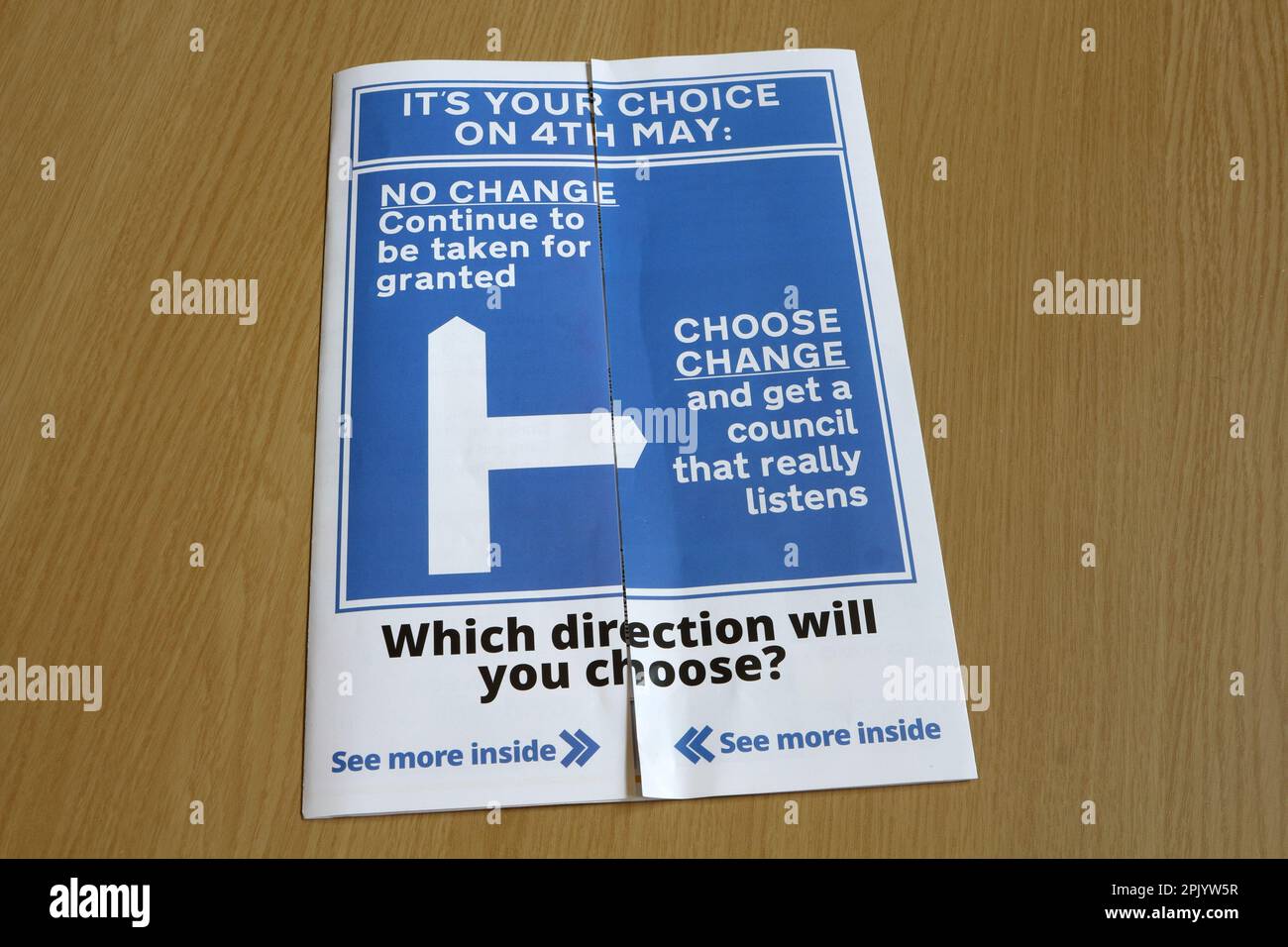 Election leaflet, England local elections may 2023, Its your choice ...