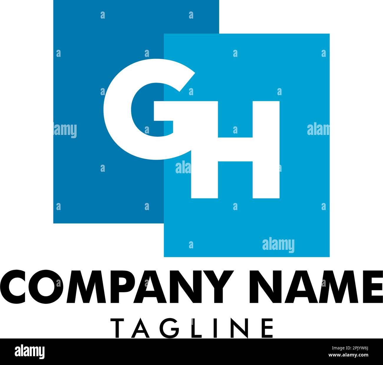Initial Letter GH Logo Template Design Stock Vector Image & Art - Alamy