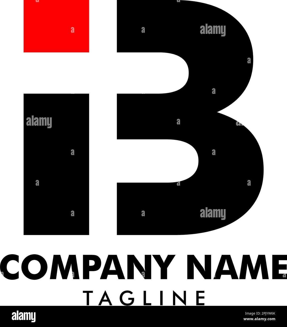 Initial Letter IB Logo Template Design Stock Vector Image & Art - Alamy