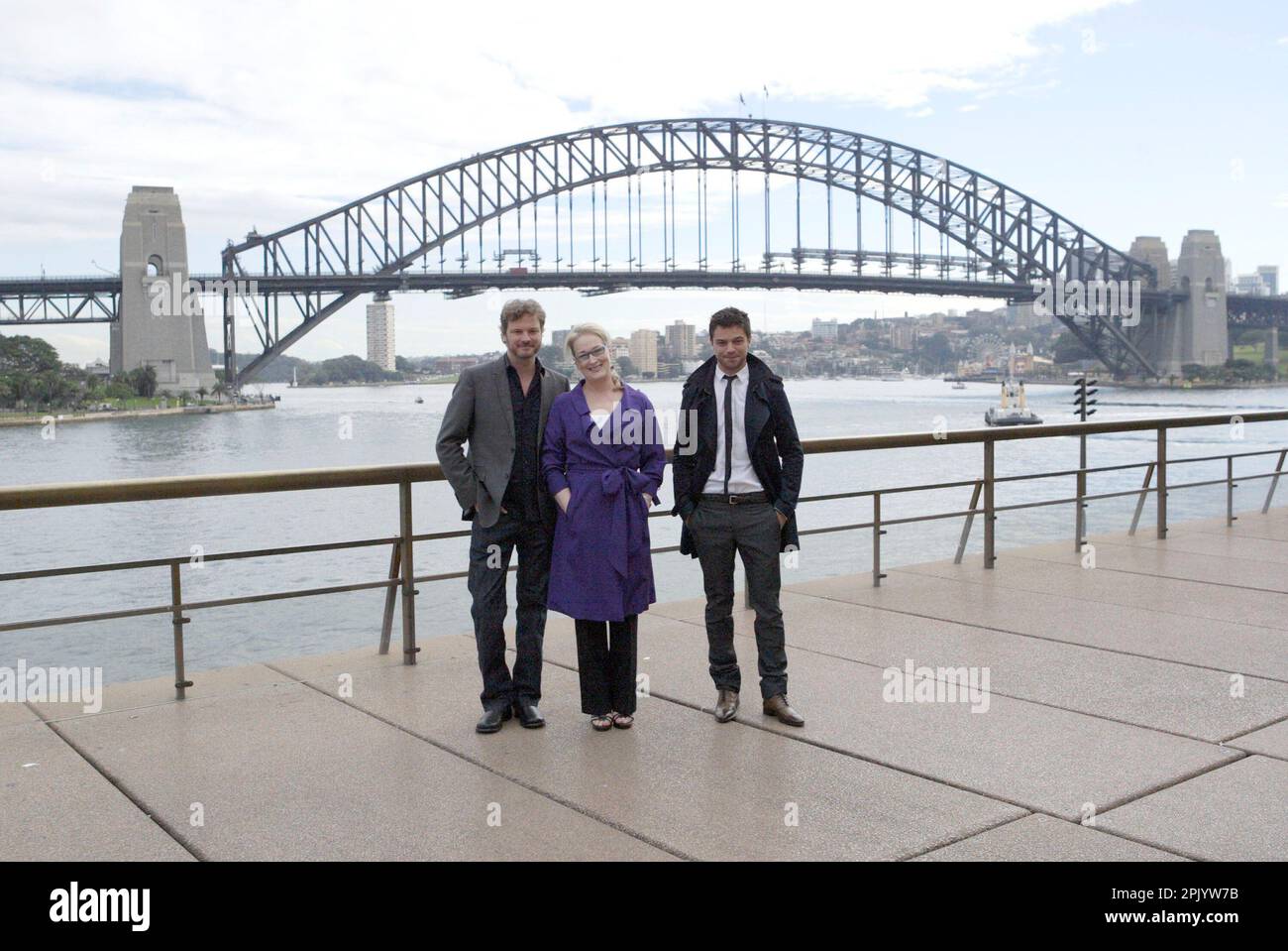 Meryl Streep, Colin Firth and Dominic Cooper hold a press conference ...