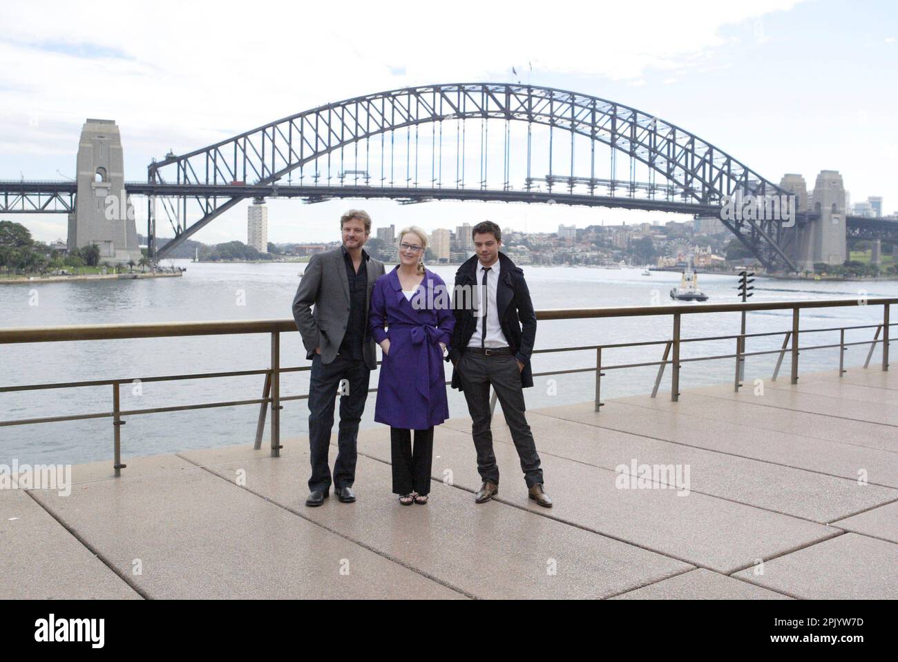 Meryl Streep, Colin Firth and Dominic Cooper hold a press conference ...