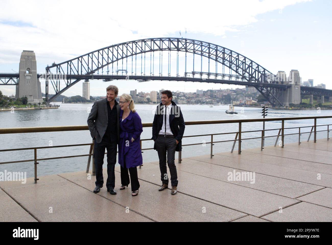 Meryl Streep, Colin Firth and Dominic Cooper hold a press conference ...