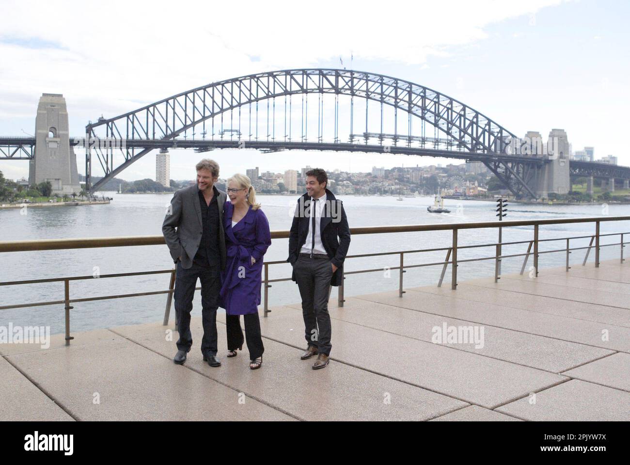 Meryl Streep, Colin Firth and Dominic Cooper hold a press conference ...
