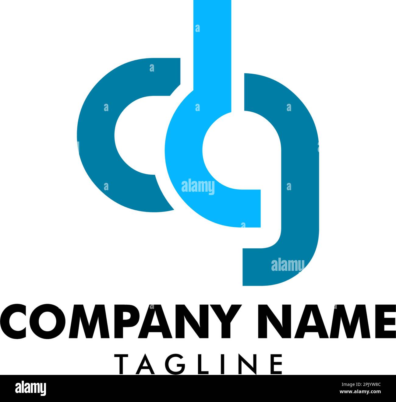 Initial Letter DG Logo Design Template Stock Vector Image & Art - Alamy