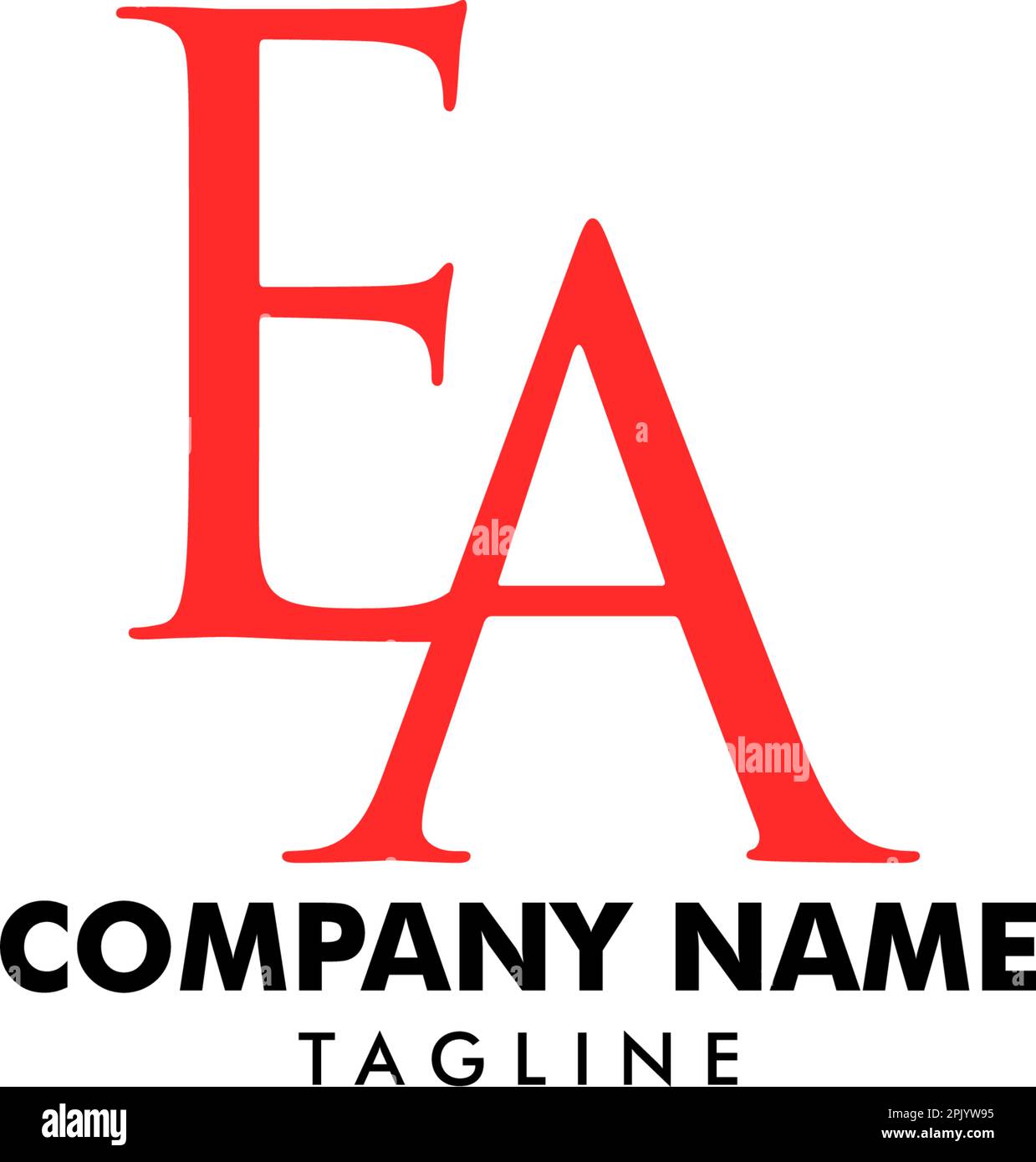 Initial Letter EA Logo Template Design Stock Vector Image & Art - Alamy