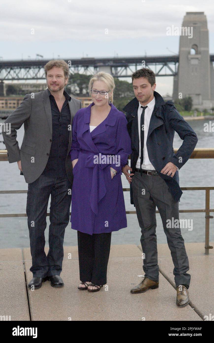 Meryl Streep, Colin Firth and Dominic Cooper hold a press conference ...