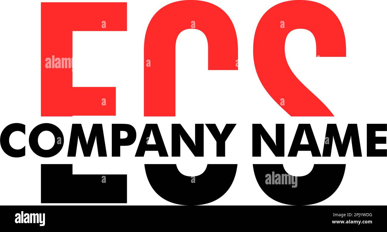 Initial Letter ECS Logo Template Design Stock Vector Image & Art - Alamy