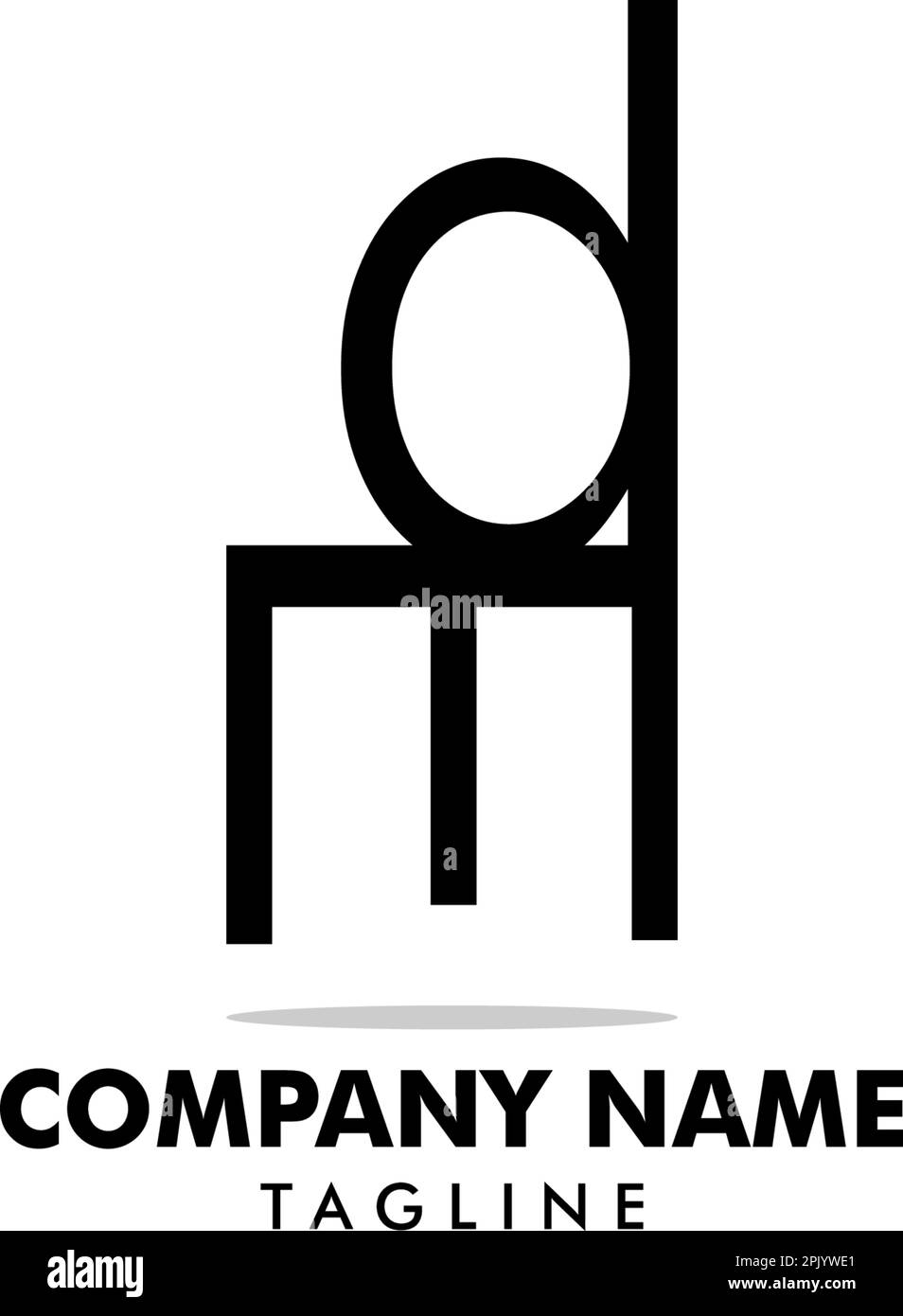 Initial Letter DM Logo Template Design Stock Vector Image & Art - Alamy