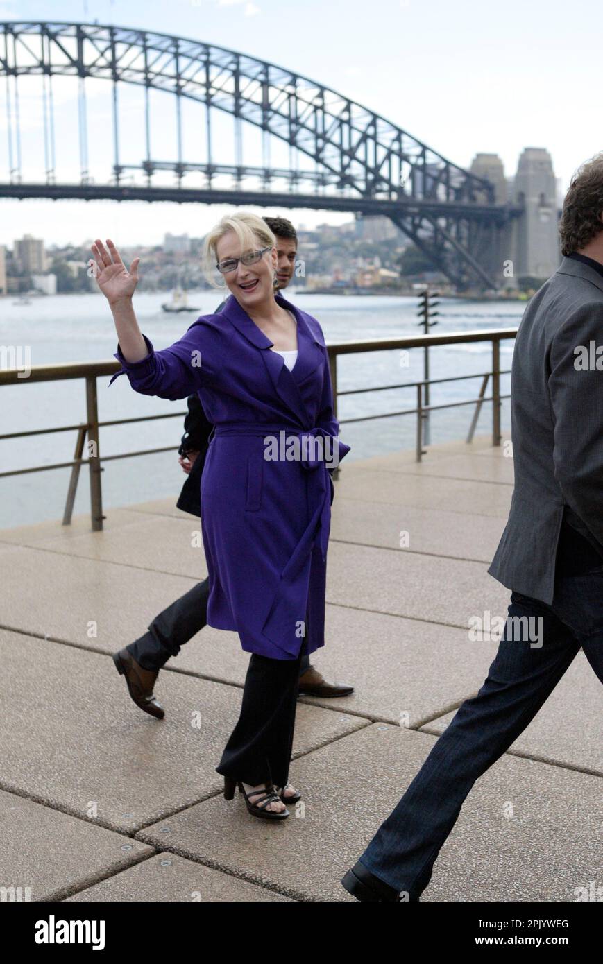 Meryl Streep, Colin Firth and Dominic Cooper hold a press conference ...